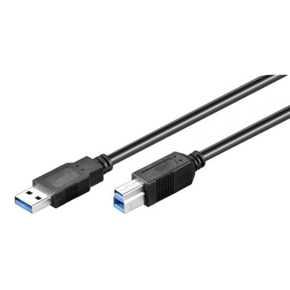 CABLE USB 3.0 A-B 1,8m NEGRO - Prendeluz