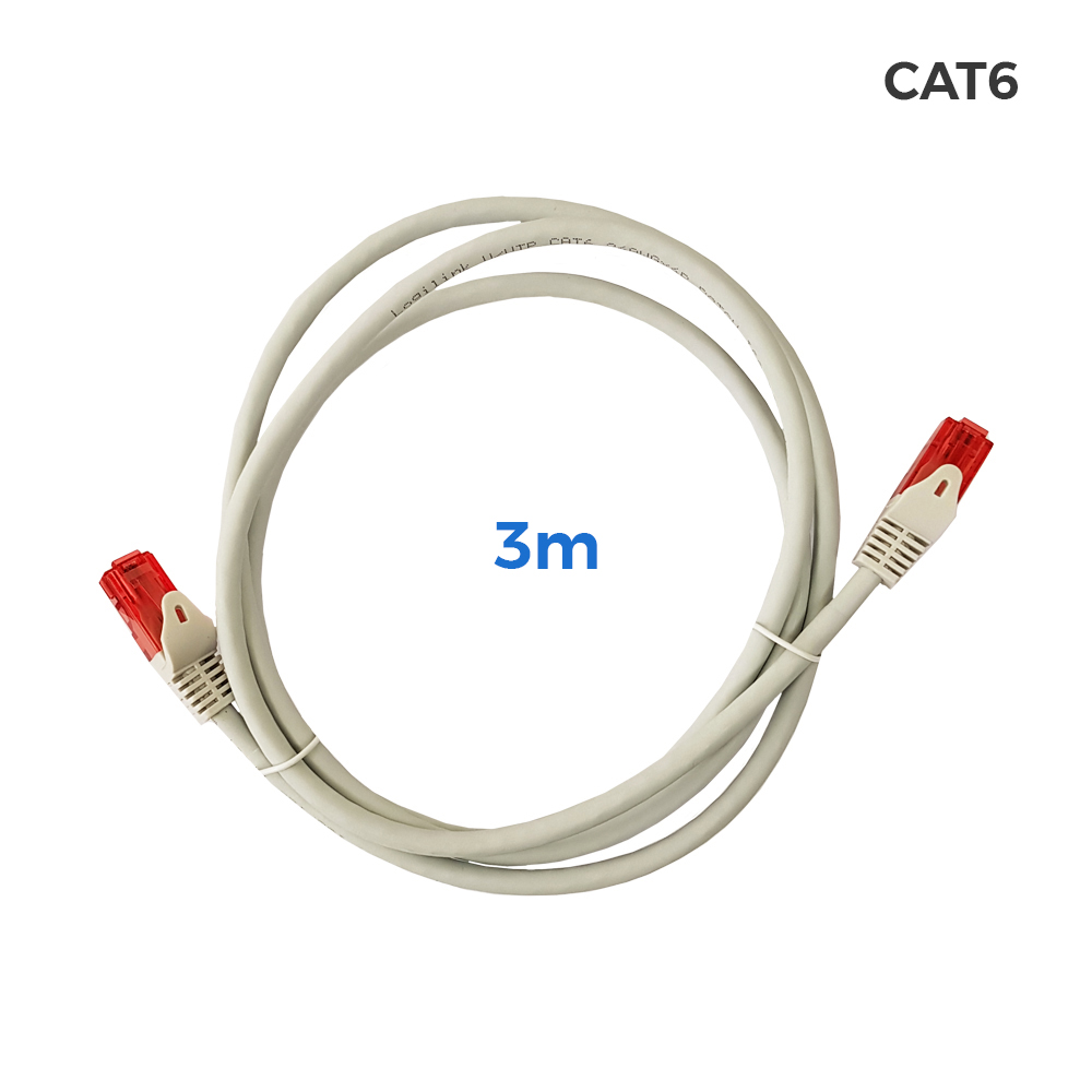 CABLE UTP CAT.6 LATIGUILLO RJ45 COBRE LSZH GRIS 3m - Prendeluz